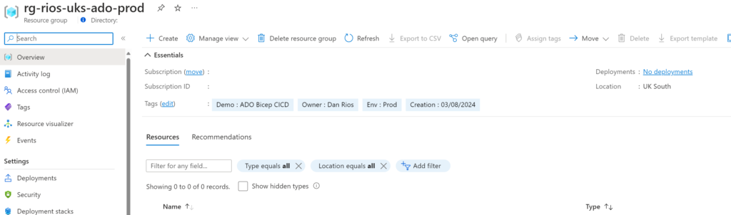 Getting Started Continuous Deployment With Azure Bicep And Azure Devops Rios Engineer