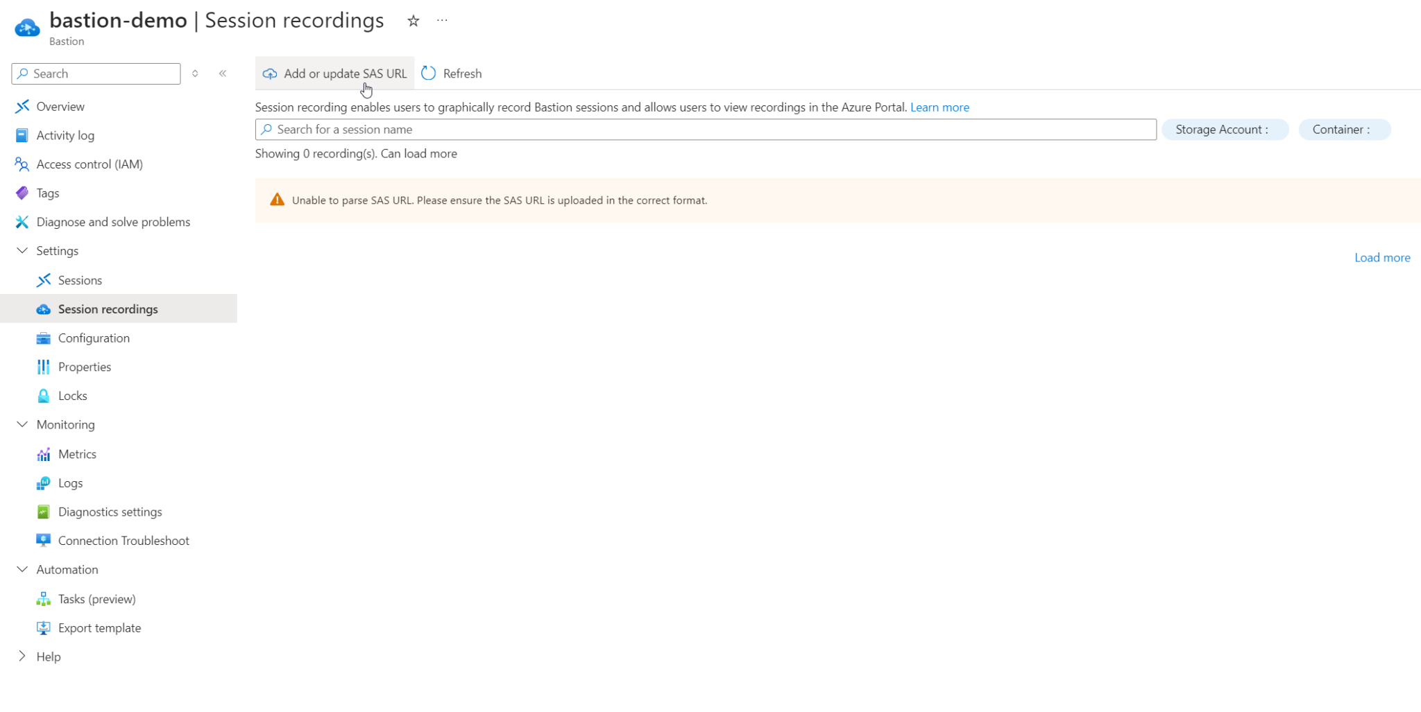 Compliance with Azure Bastion: Session recording - Rios Engineer