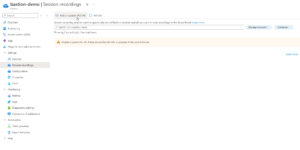 Compliance with Azure Bastion: Session recording - Rios Engineer