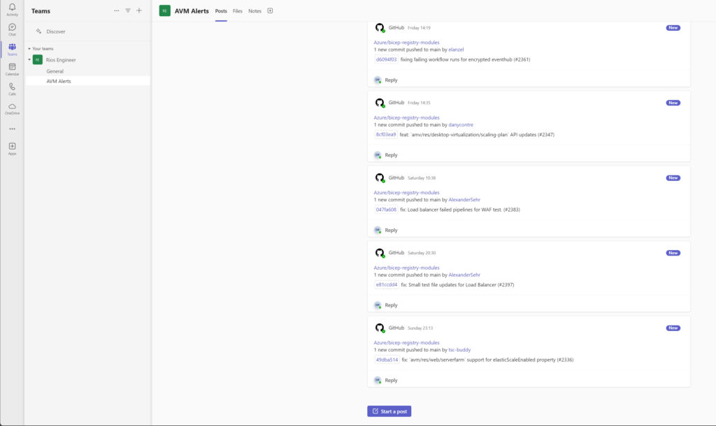 Never miss an update: Azure Verified Modules with GitHub Bot & Teams ...